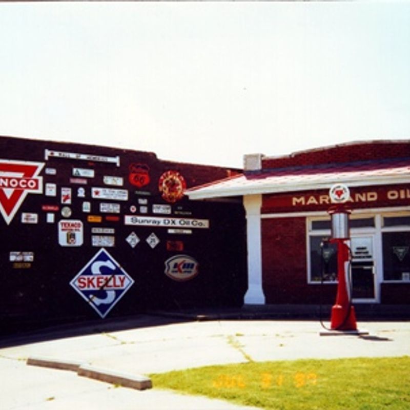 Marland Service Station Wall of Memories | TravelOK.com - Oklahoma's ...