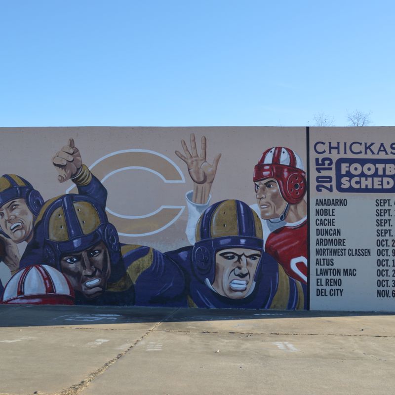 Chickasha Football Mural | TravelOK.com - Oklahoma's Official Travel ...