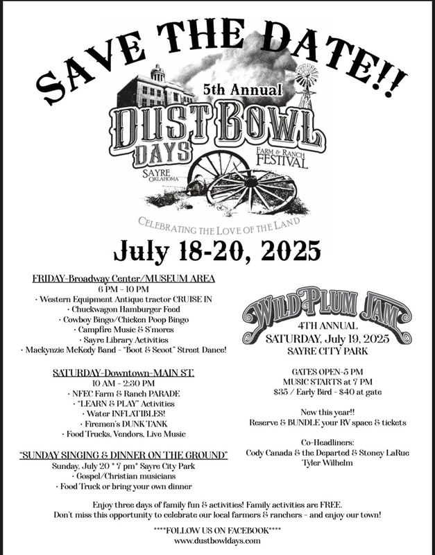 Dust Bowl Days Farm & Ranch Festival & Wild Plum Jam | TravelOK.com ...